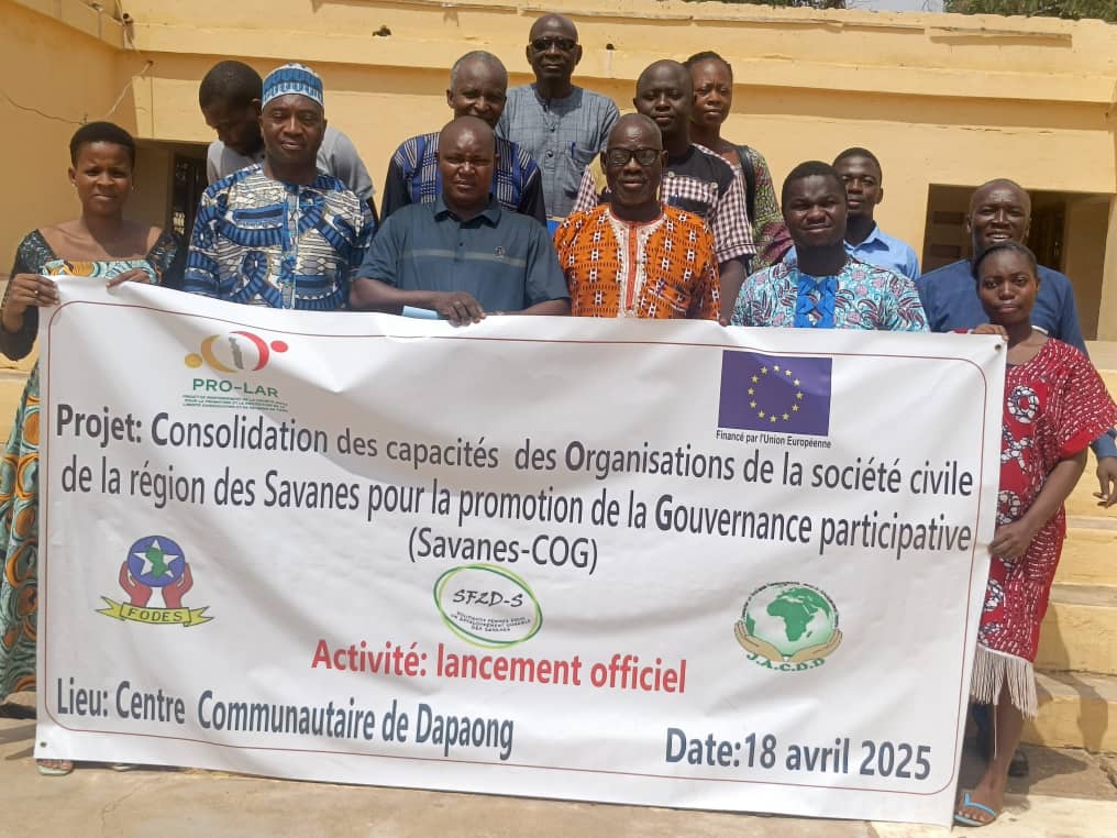 Gouvernance participative : Lancement officiel du projet « Savanes-COG ...